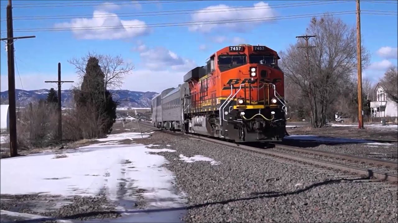BNSF Inspection Train at Sedalia, CO Jan 14th 2016 - YouTube