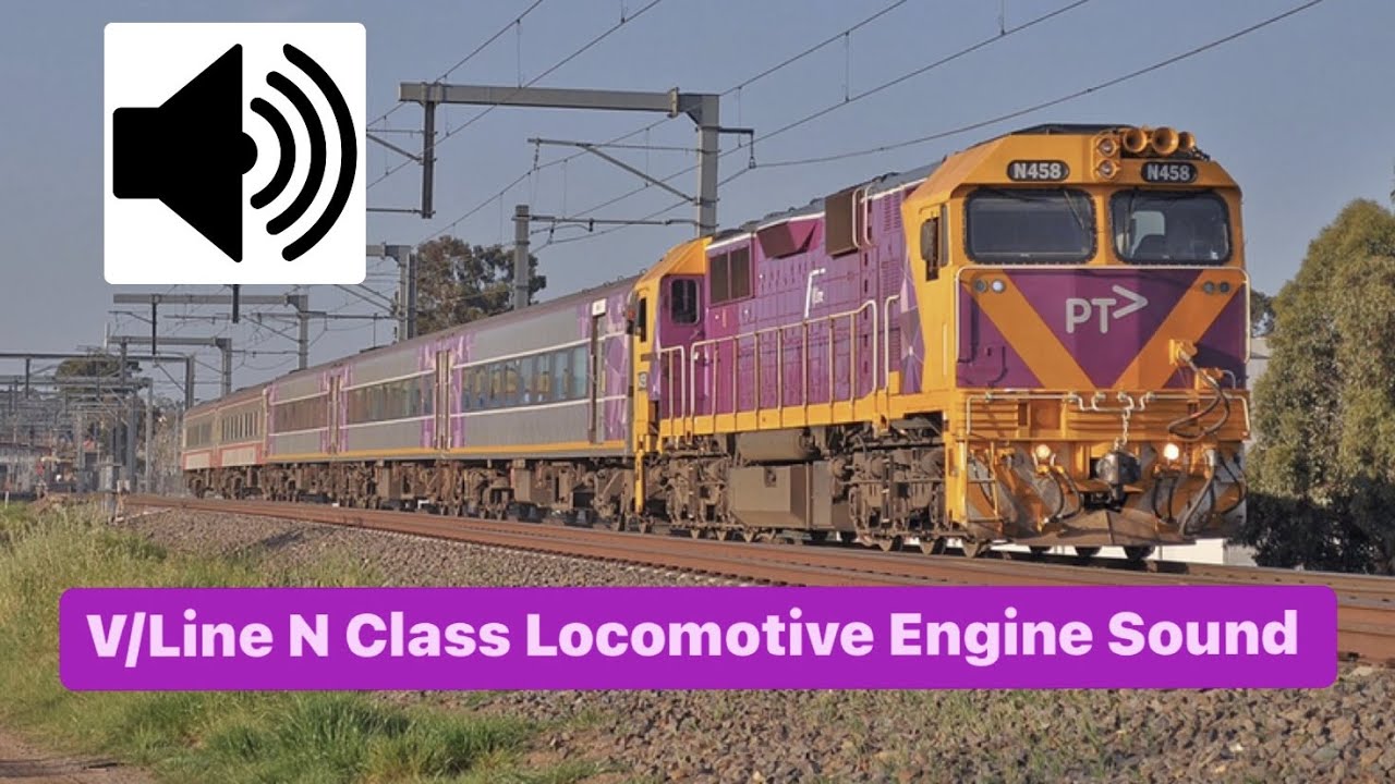V/Line N Class Locomotive Engine Sound - YouTube