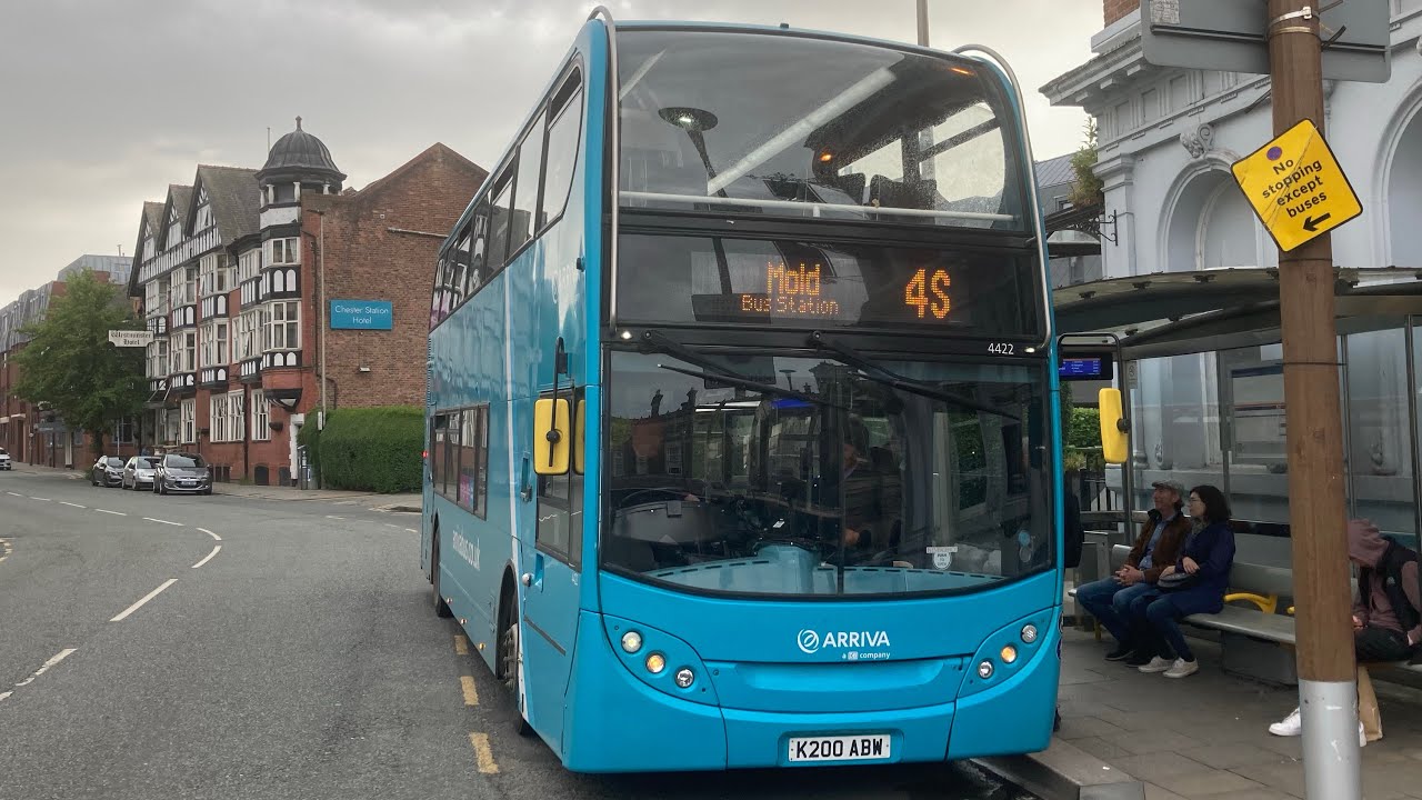 Floored! Arriva Wales (Chester) - 4422 K200 ABW - Route 4S - YouTube