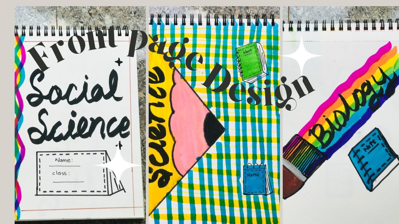 Front page design for notes and journals assignment seminar/# ...