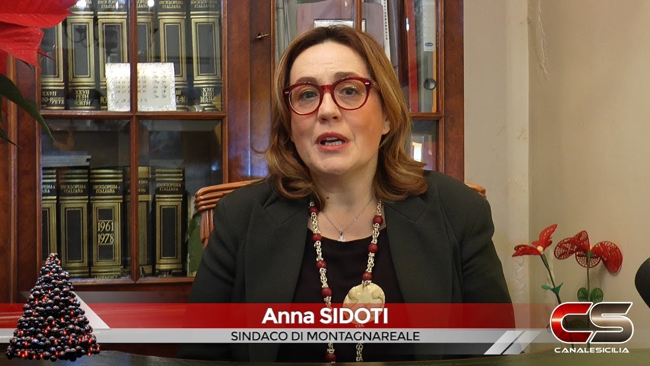 Montagnareale - Dal sindaco Anna Sidoti gli auguri di buone feste - YouTube