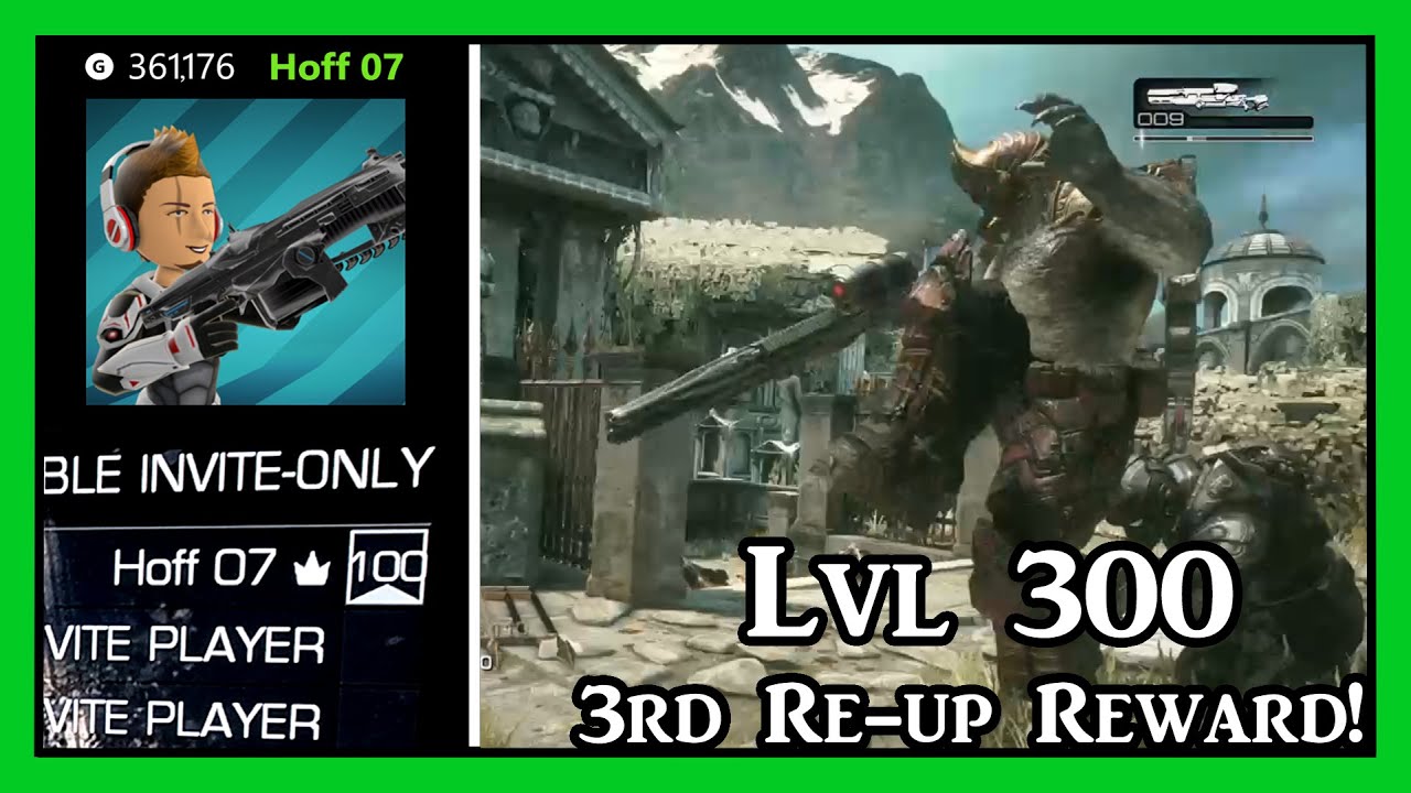 Lvl 300 3rd Re-Up Reward on Gears of War Ultimate Edition - YouTube