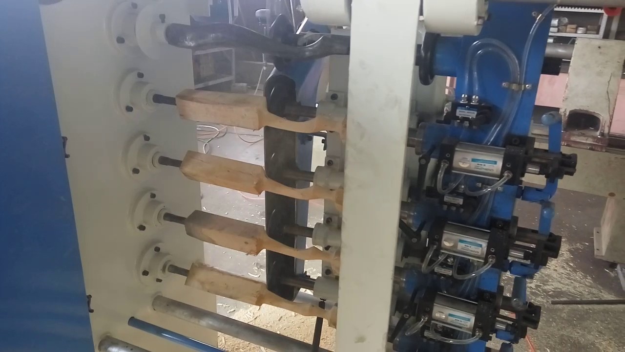 4 four spindle copy milling machine - YouTube