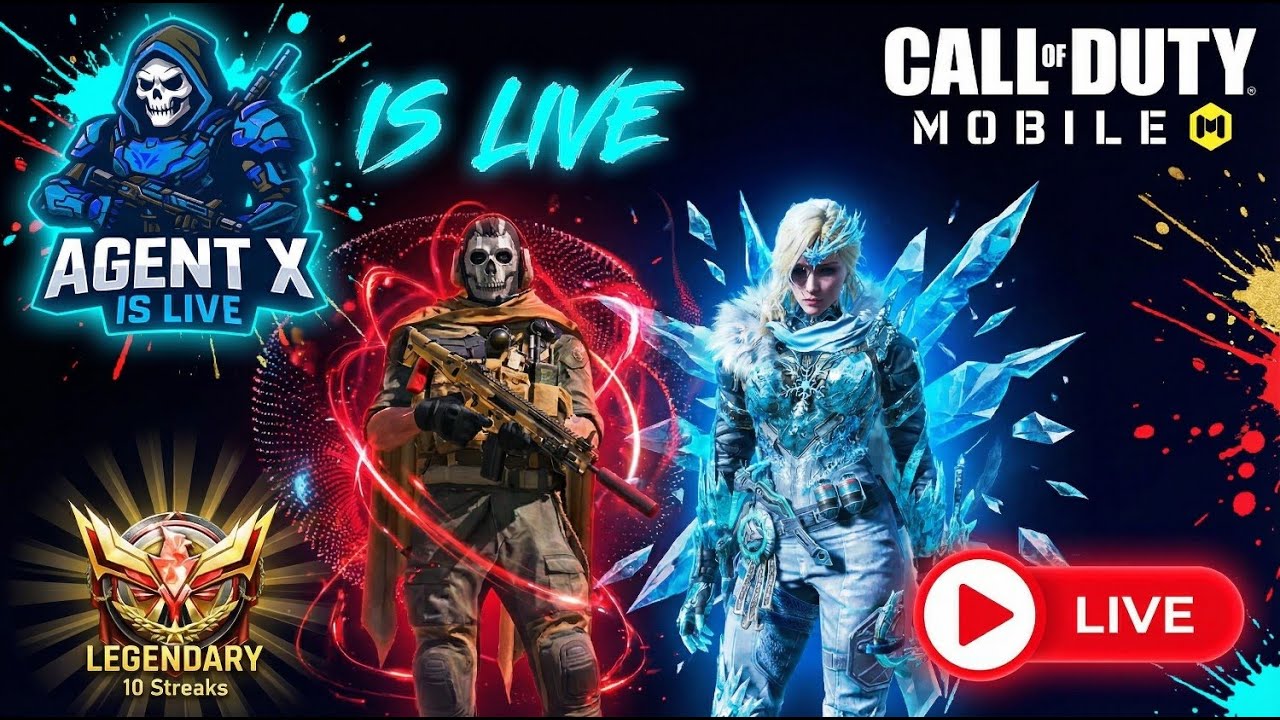 🔴 LIVE NOW | Agent X Push to Legendary 🔥 10+ Win Streak | CODM Ranked ...
