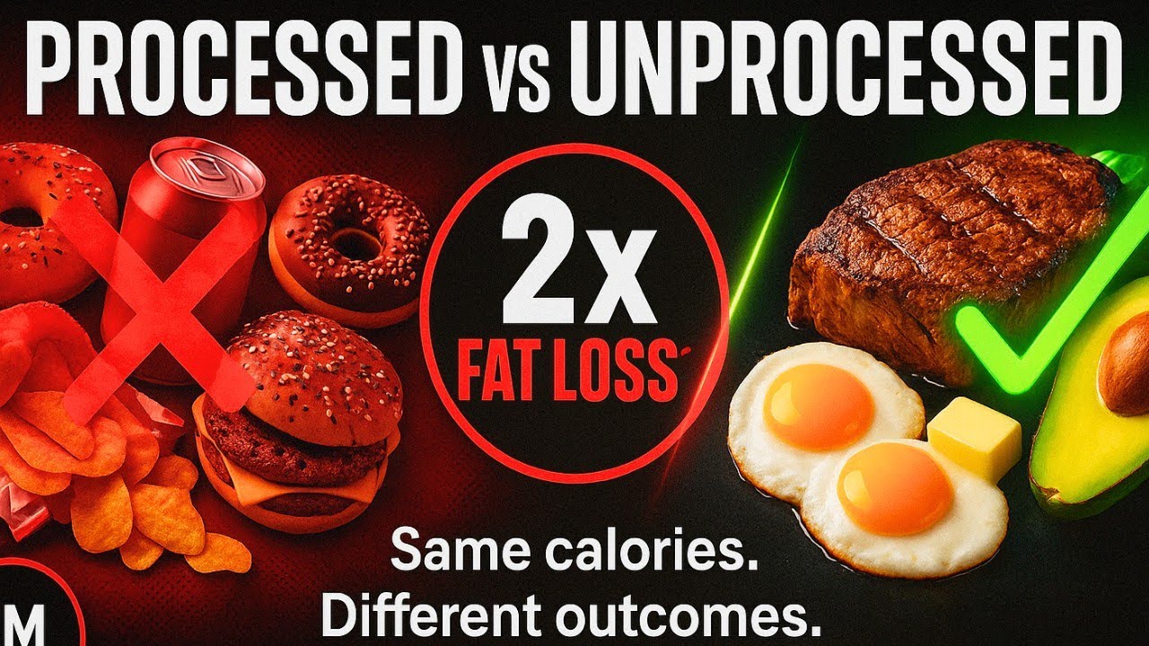 Processed vs Whole Foods: 2 TIMES Fat Loss? - YouTube