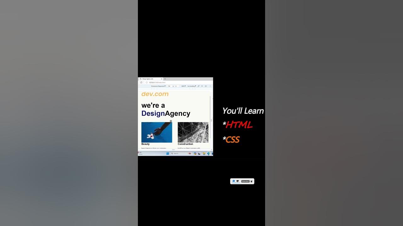 HTML & CSS Responsive Website #webdevelop #webdevelopment #webdesign #responsivewebdesign # ...