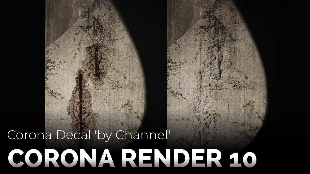 Corona Renderer 10 Update | Corona Decal 'by Channel' | 4pixos Academy ...