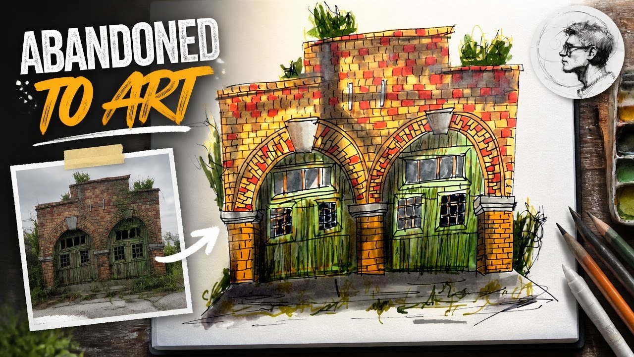 I Turned An ABANDONED Brick House Into An Illustration! | Urban ...