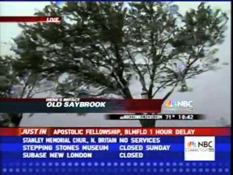 NBC Connecticut WVIT Hurricane Irene Coverage Part 1 - YouTube