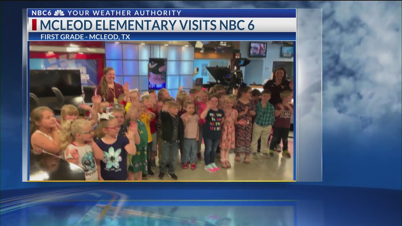 McLeod Elementary visits NBC 6 - YouTube