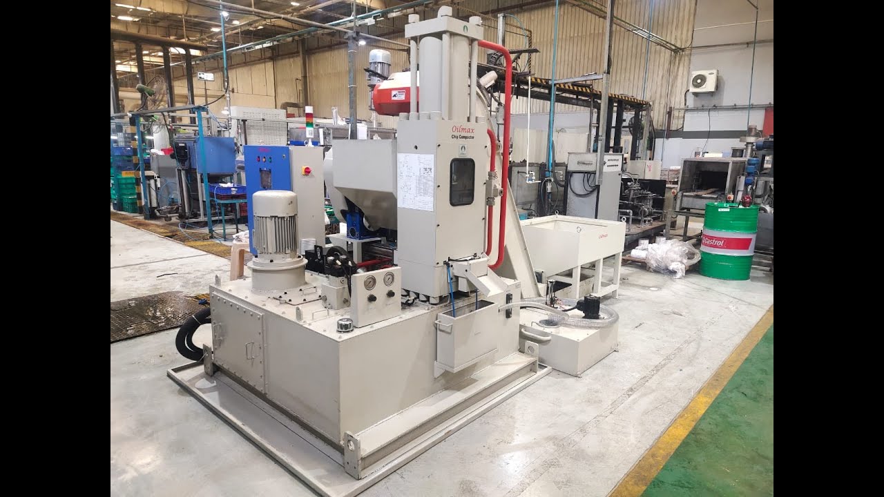 Oilmax Brass Chip Compactor @ Kohler India - YouTube