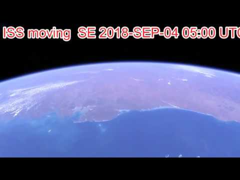 ISS over Broome, Adelaide, Melbourne Australia 2018 SEP 04 05:02 UTC ...