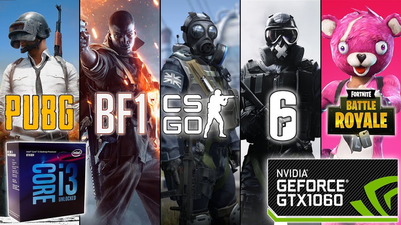 [Intel Core i3 8100 GTX 1060] in 5 games №1 [ENG/RUS] - YouTube