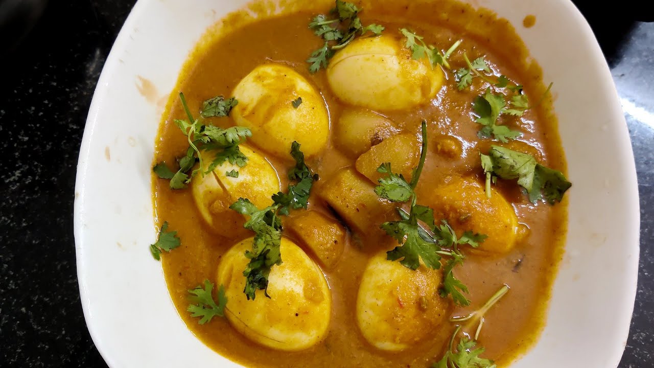 உருளைக்கிழங்கு முட்டை குருமா | Egg potato kuruma recipe in Tamil | Prathik's kitchen - YouTube