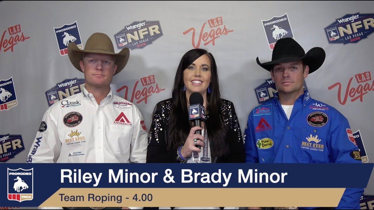 2019 #WranglerNFR | Round 6 Winners | Team Roping | Riley & Brady Minor ...