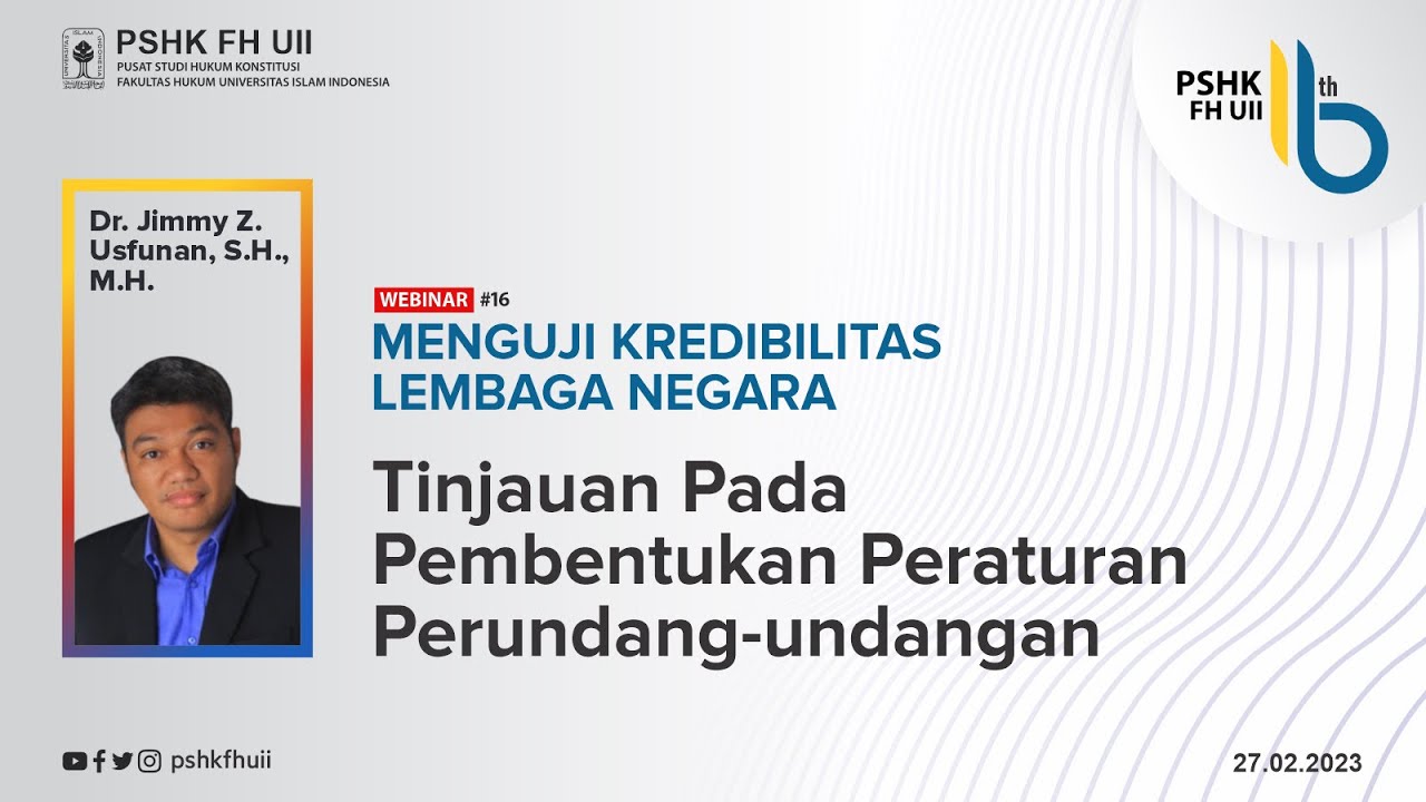 Jimmy Z Usfunan - Tinjauan Pada Pembentukan Peraturan Perundang ...