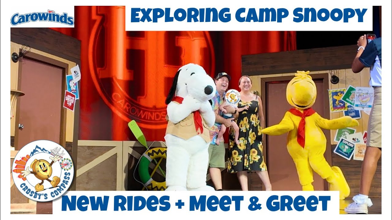 Scouting Out Camp Snoopy at Carowinds 🎢 New Rides + Character Meet ...