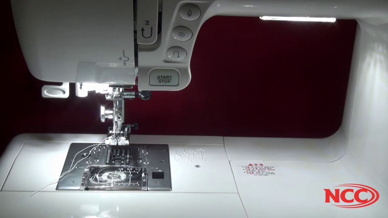NCC 가정용미싱 CC-1865 매직아트 기능교육 재봉전 준비 (6) - YouTube