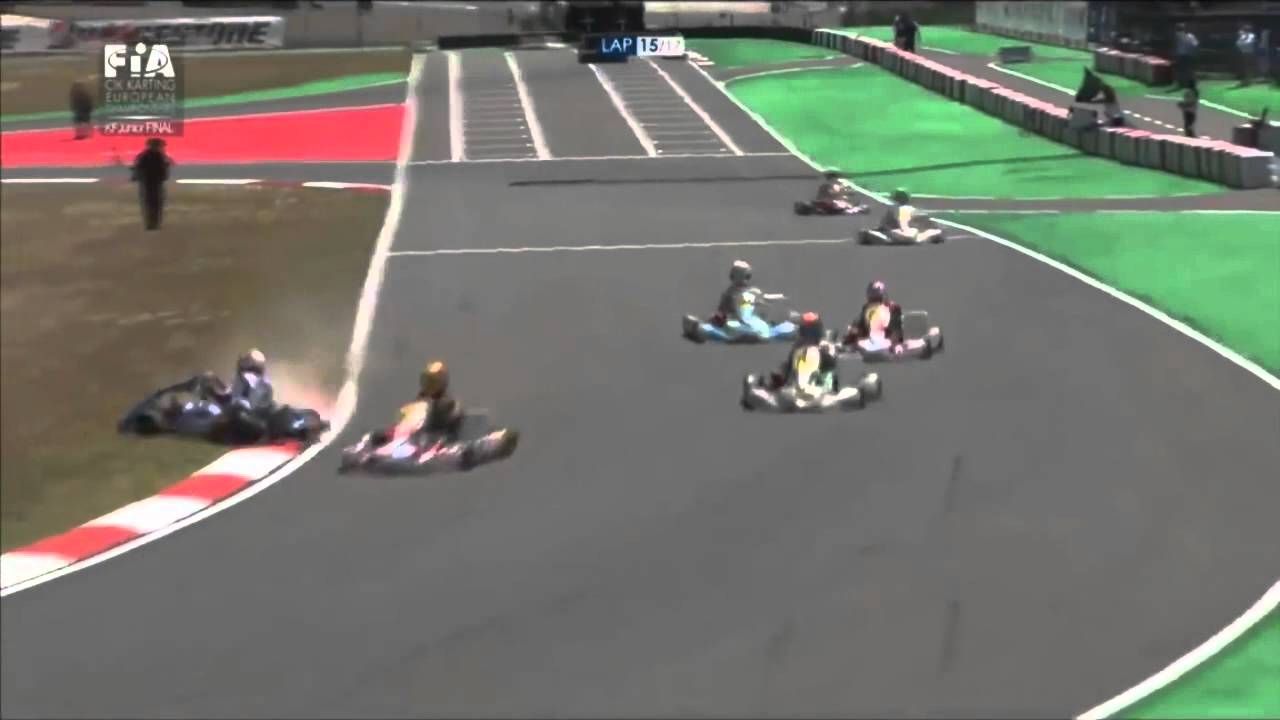 Kush Maini European Championship Round 1 Crash - YouTube