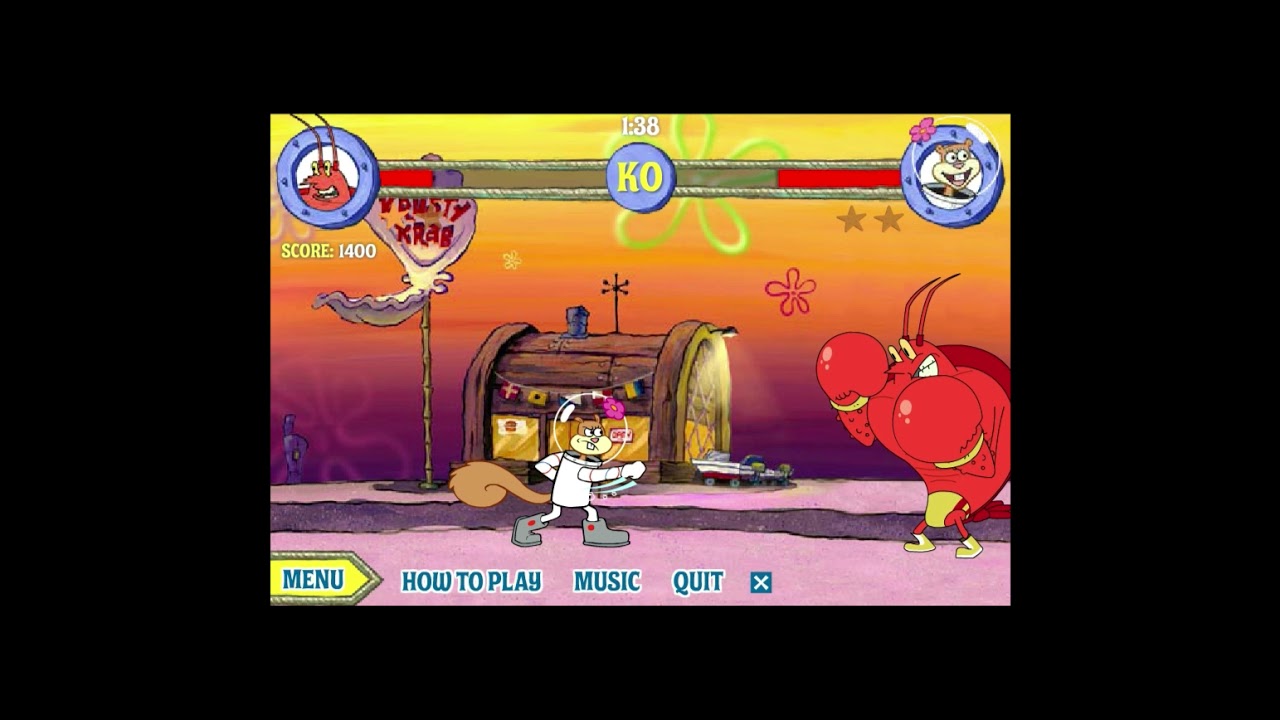 SpongeBob Reef Rumble OST: Sandy's Stage theme (Krusty Krab) - YouTube