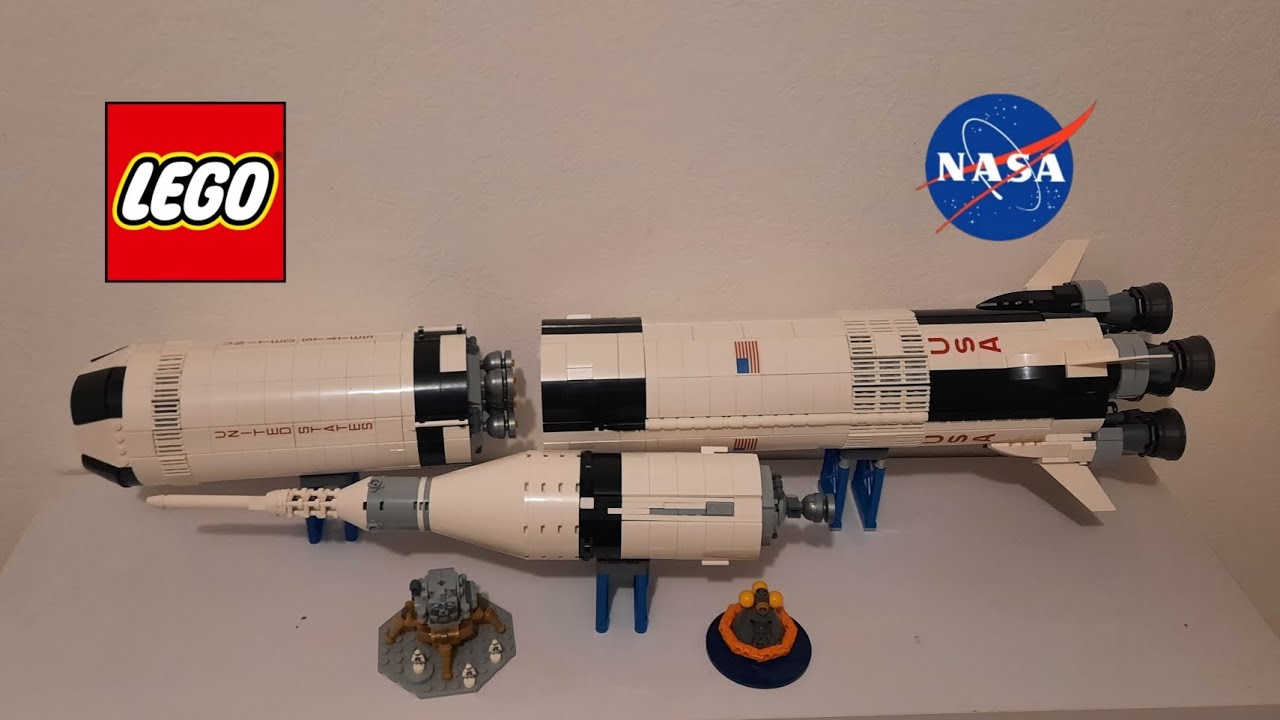 LEGO IDEAS 92176 - NASA APOLLO SATURN V - SPEED BUILD - YouTube