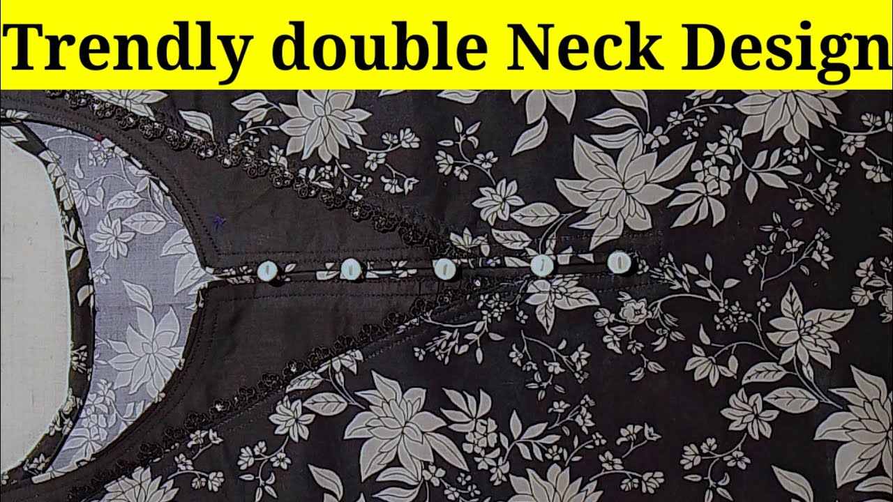 Latest Neck Design 2026 l Trendly Double Neck Design | Pakistani Gala ...