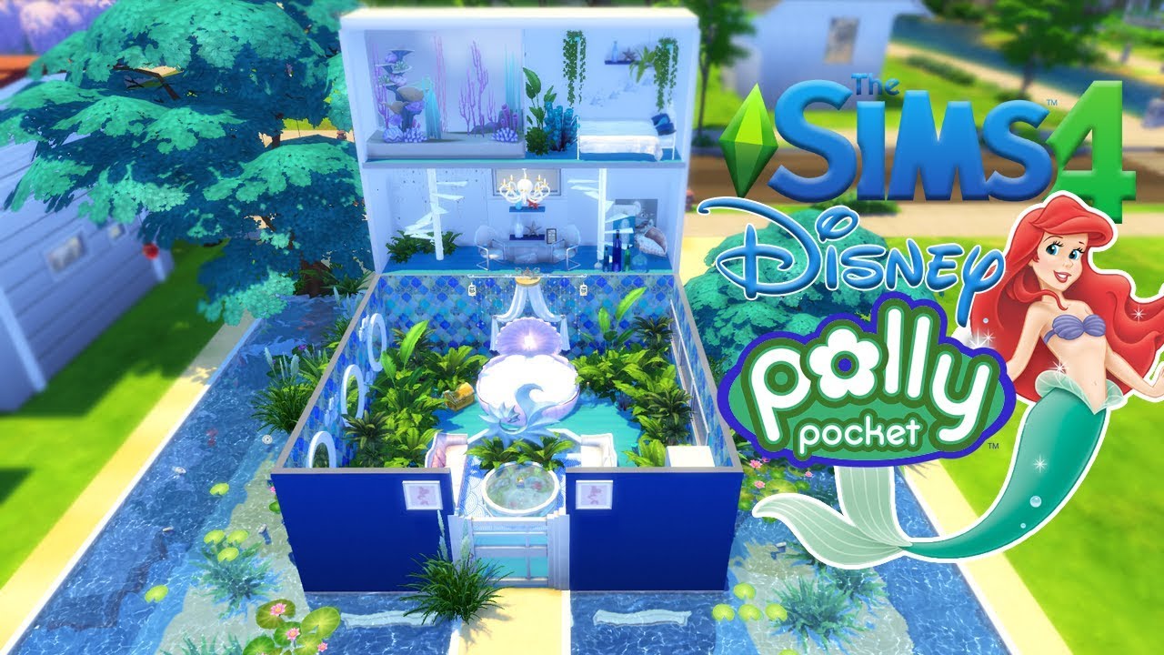 THE SIMS 4- THE LITTLE MERMAID POLLY POCKET|SPEED BUILD - YouTube