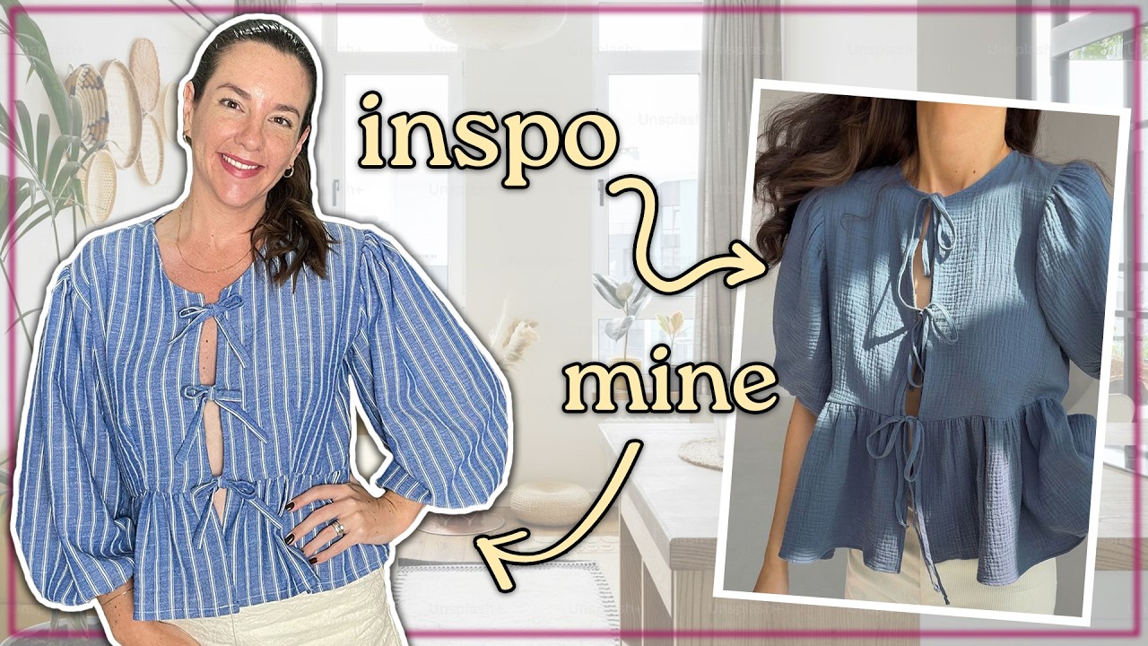 I made this Pinterest inspired top WITHOUT a pattern (it actually ...