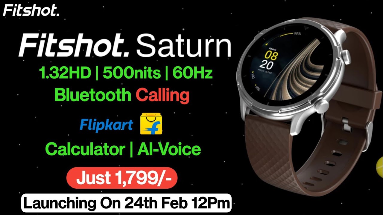 Fitshot Saturn Smartwatch 🔥| 1.32 HD ⚡| BT Calling⚡All Features Review ...