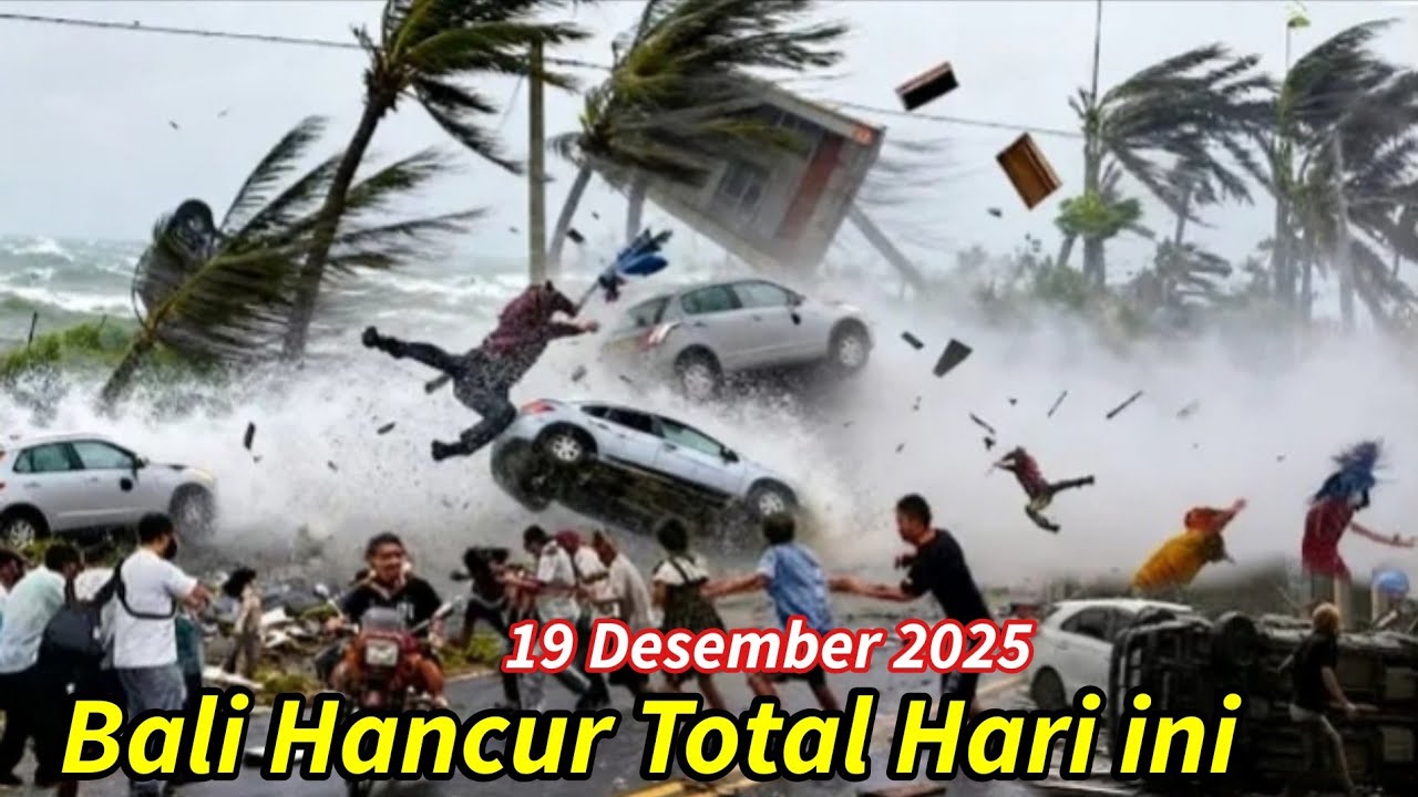 BALI HANCUR TOTAL || BADAI DAHSYAT 150KM PERJAM DI BALI HARI INI - 18 ...