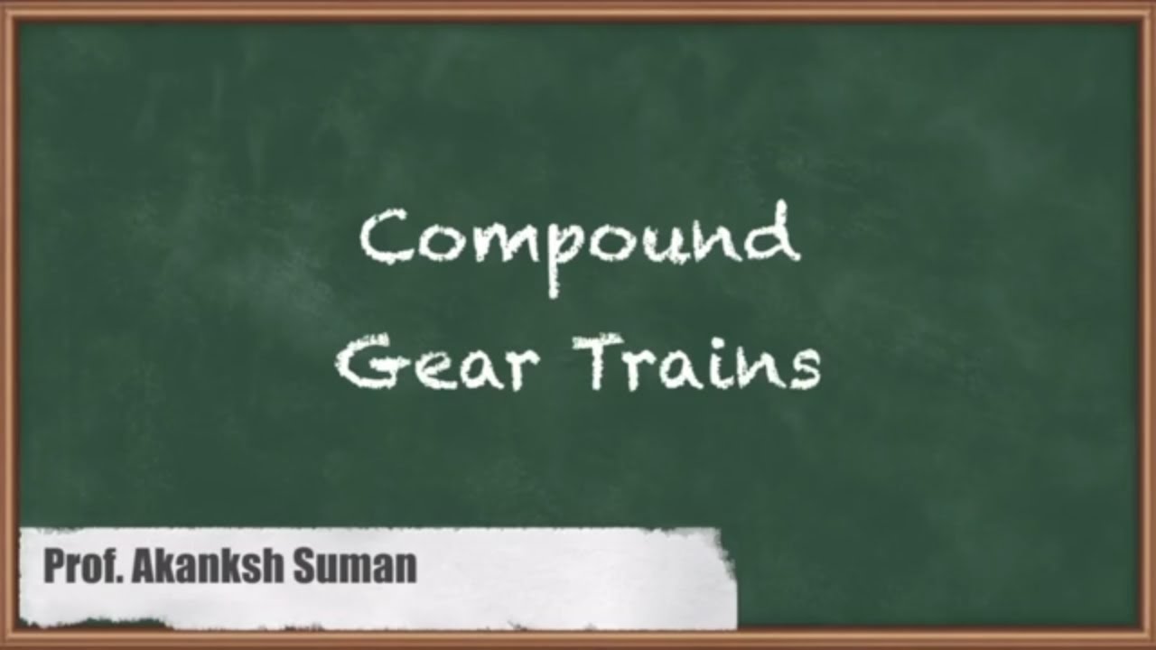Simplified: Compound Gear Trains | Gear Trains | GATE Theory of ...