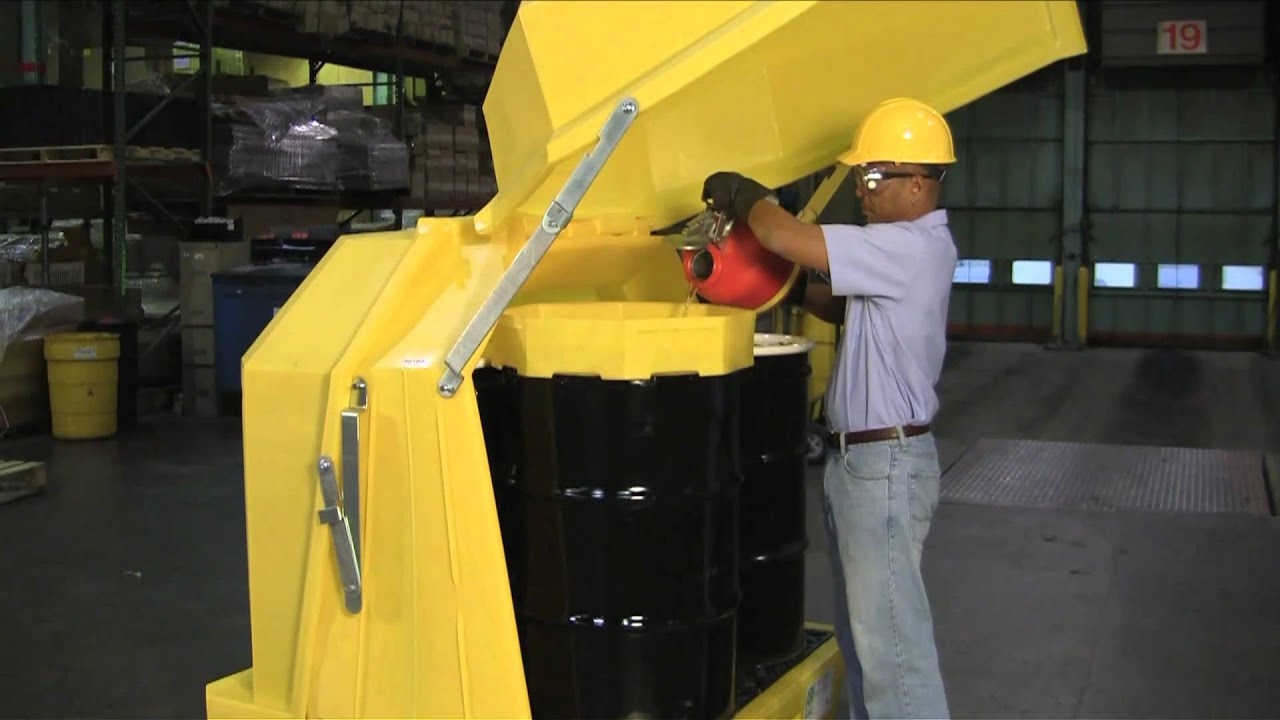 Outdoor Spill Containment - Ultra-Spill Pallet P4 - YouTube