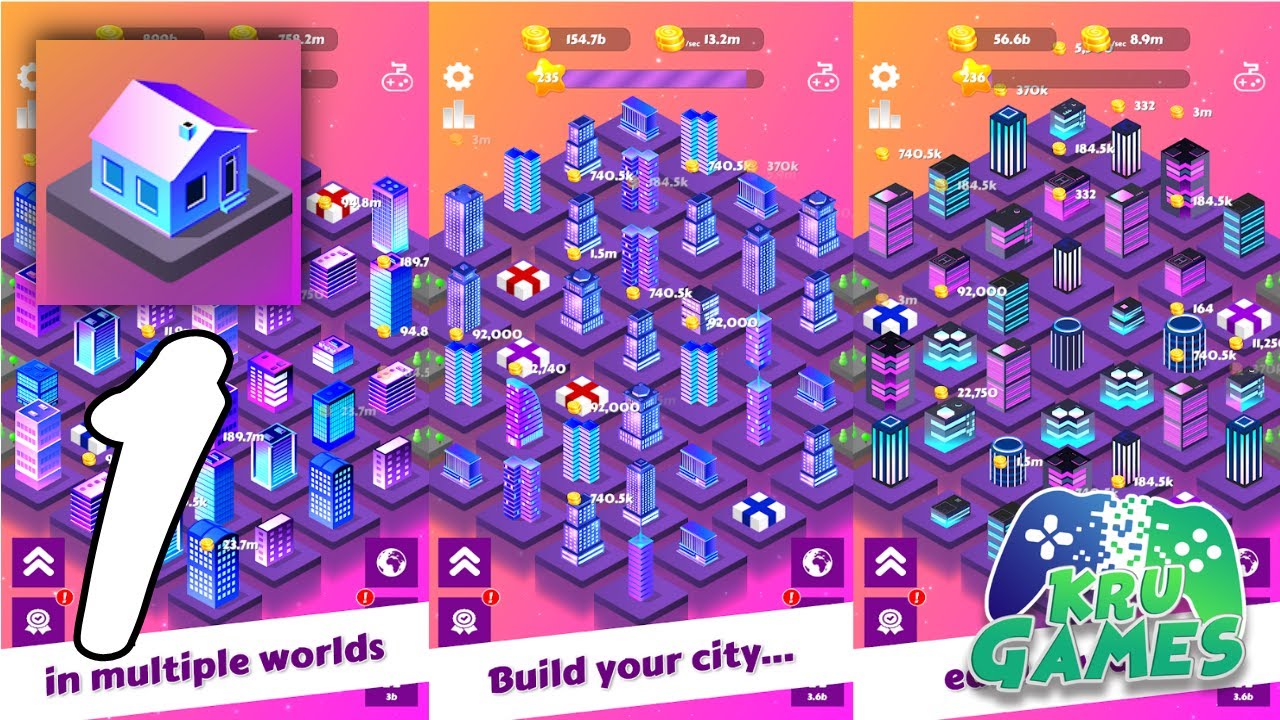 Merge City: match game Gameplay #1 All Levels (Android, IOS) - YouTube