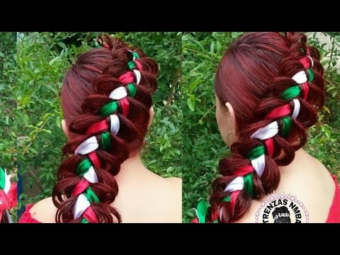 PEINADO CON TRENZA CON LISTÓN | PARA NIÑA | PEINADOS PARA FIESTAS ...