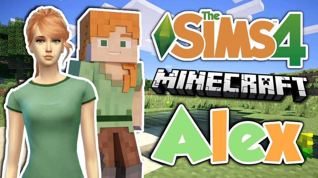 The Sims 4 - Minecraft Alex - (Create-A-Sim) - YouTube