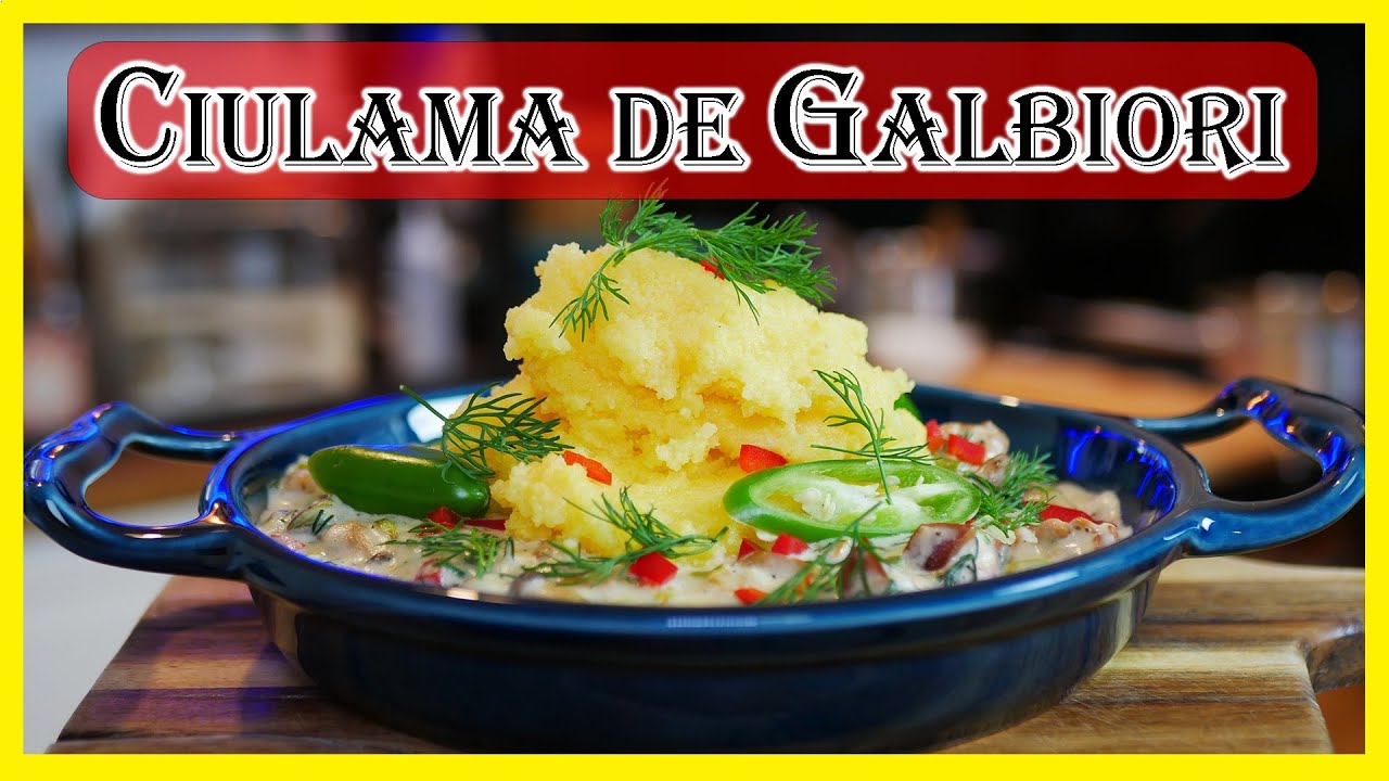 Ciulama de Galbiori cu Sunculita Afumata si Sparanghel + Mamaliga ...