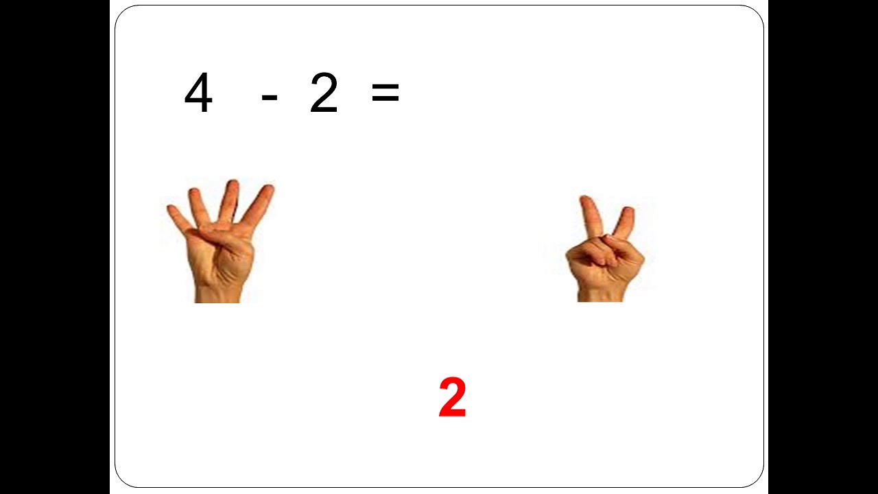 Grade 1 subtraction by counting fingers - YouTube