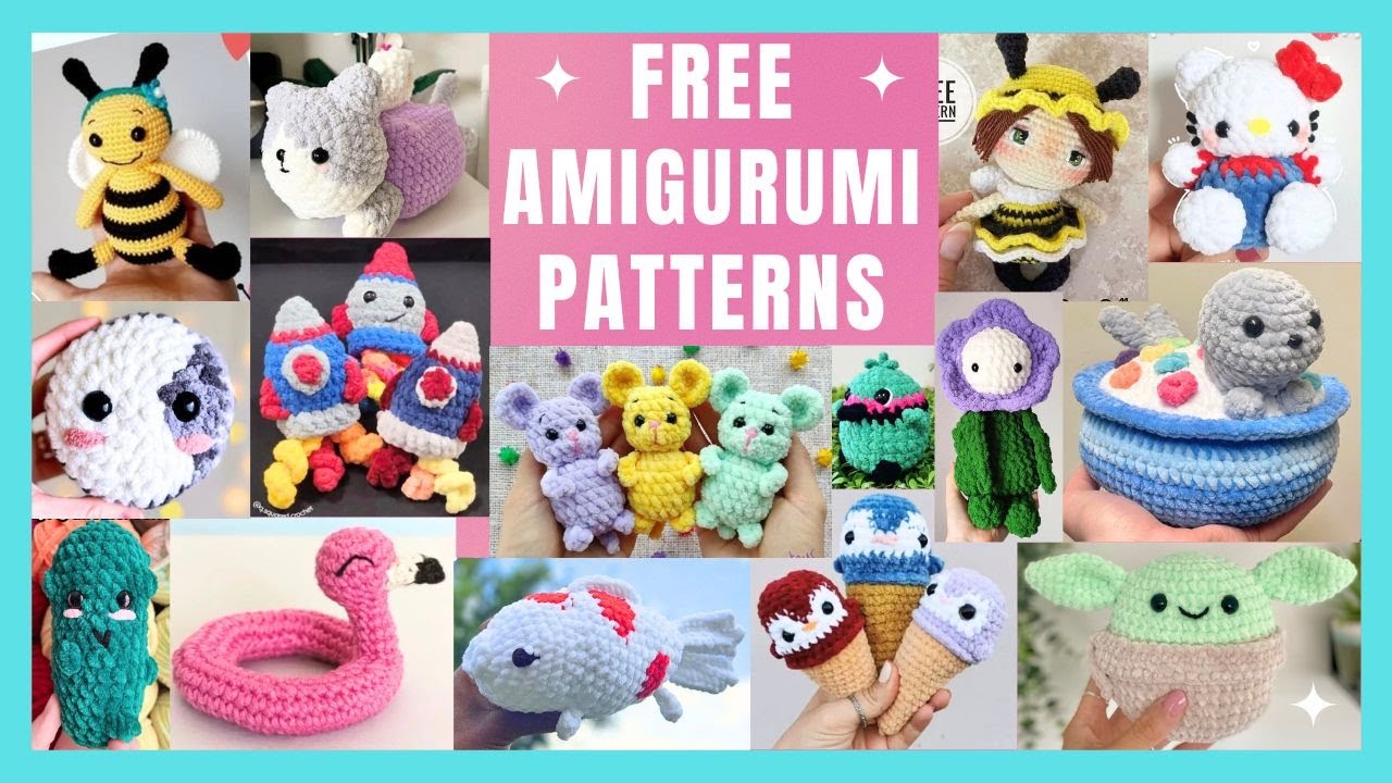 45 FREE Crochet Amigurumi Patterns You’ll Love! - YouTube