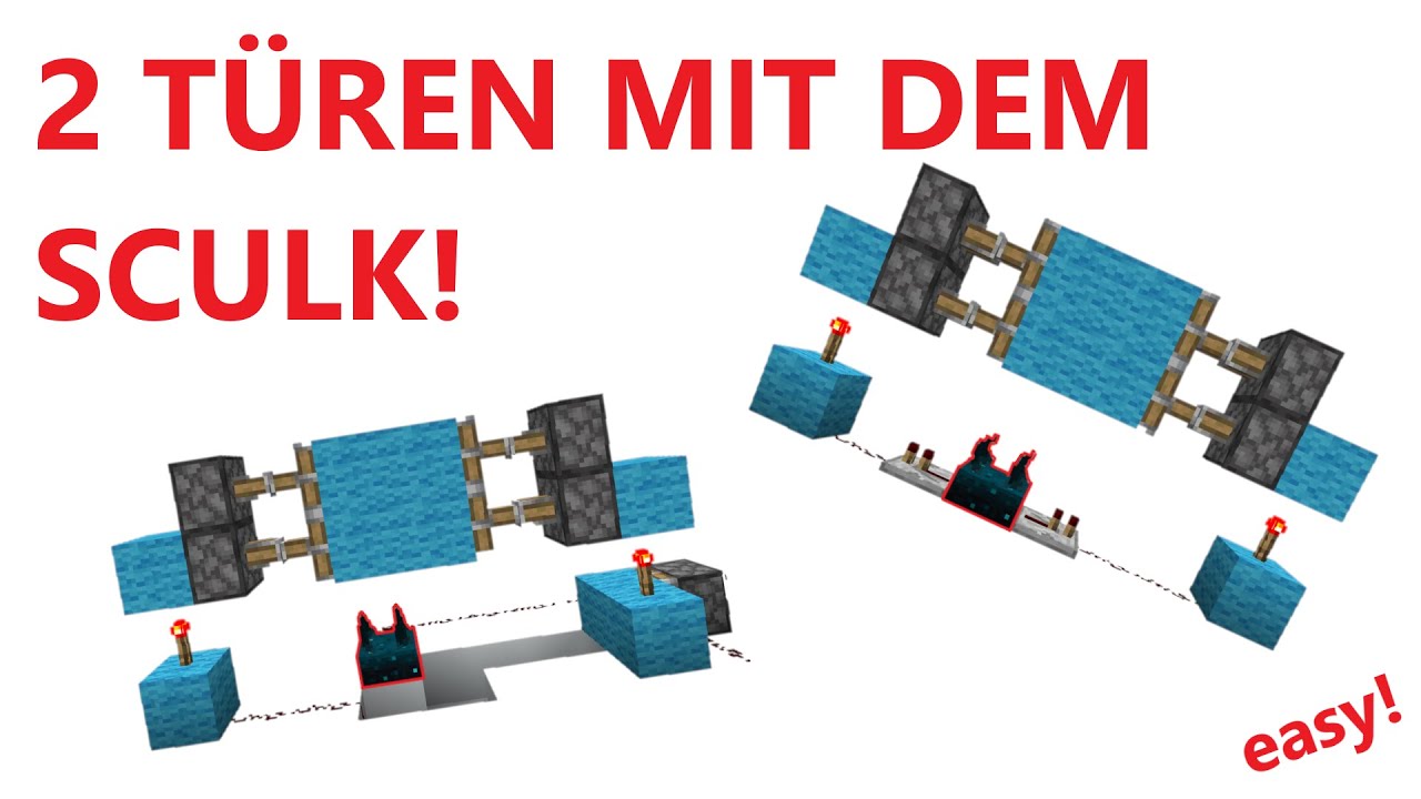 2 COOLE Türen mit SCULC-SENSOR [1.18 Experimental TUTORIAL BEDROCK ...
