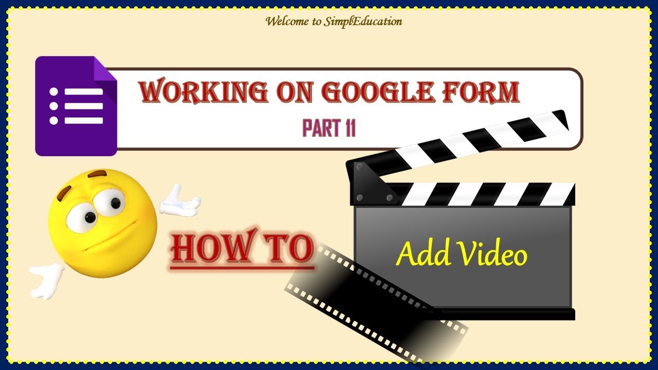 How to Add Video in Google Form - YouTube