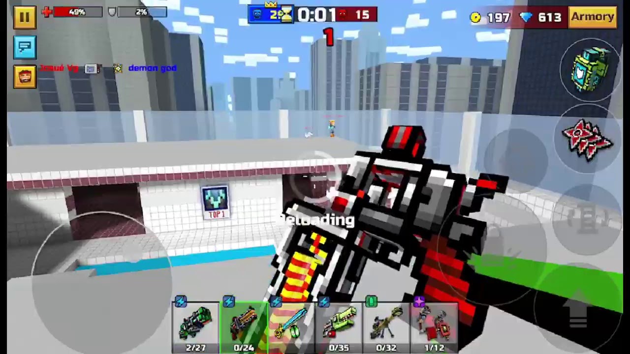 Watch me play Pixel Gun 3D and roblox - YouTube