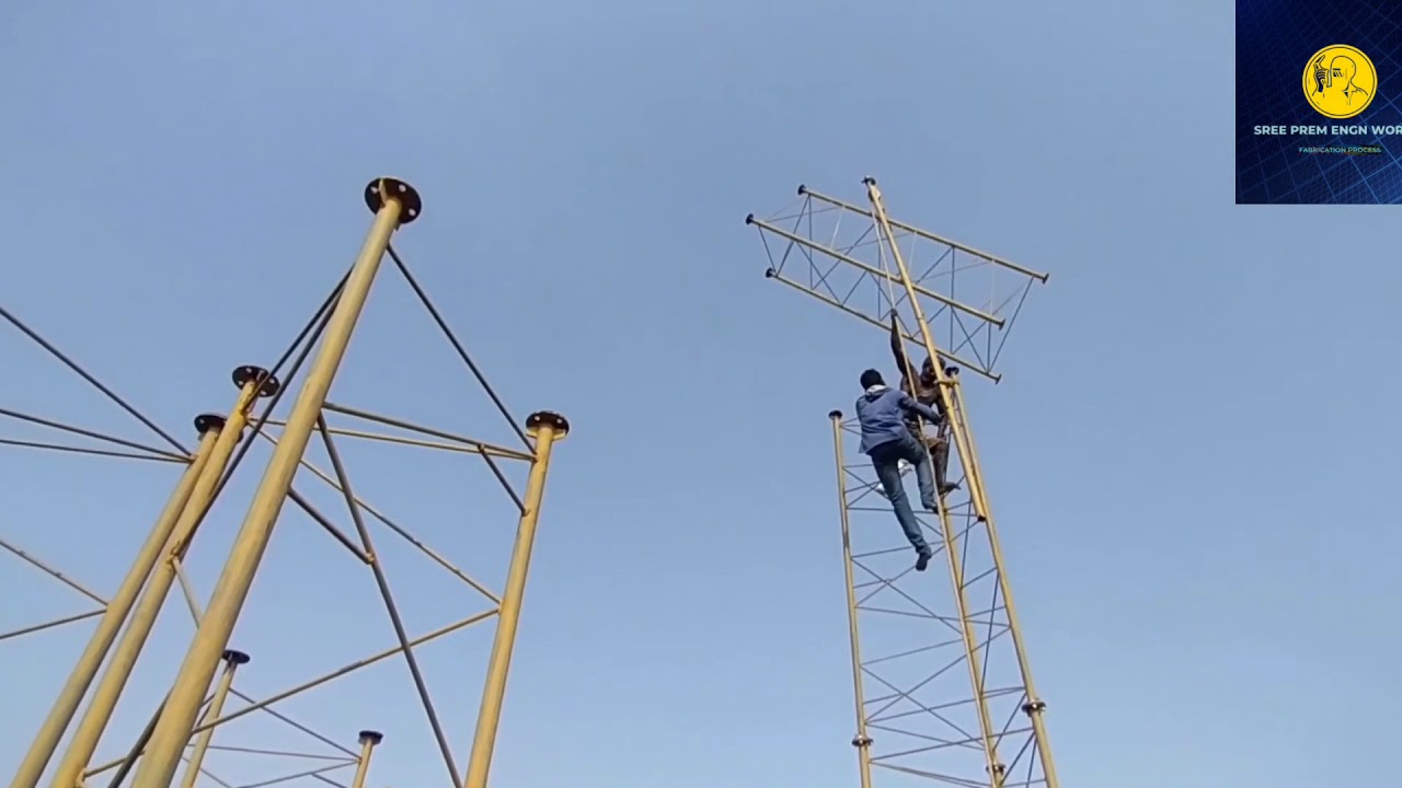 M S TOWER INSTALLATION PROCESS - YouTube