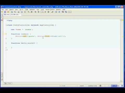 Cakephp Blog Tutorial Part 3 - Using the Find Method - YouTube