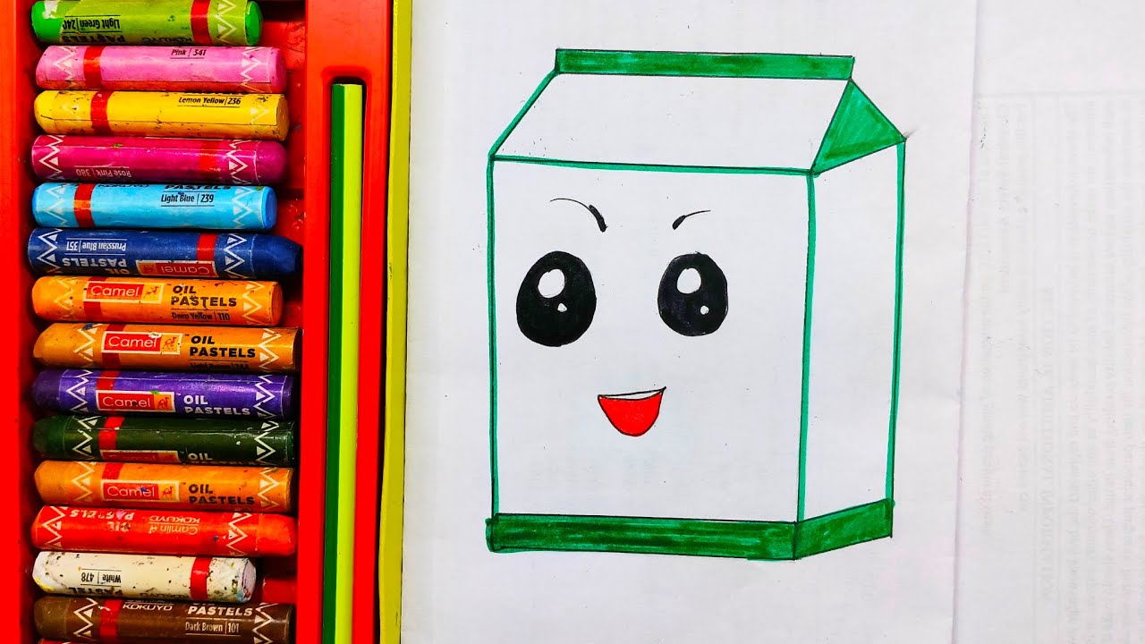 packet drawing for kids step by step ll drawing with me ll colour with ...