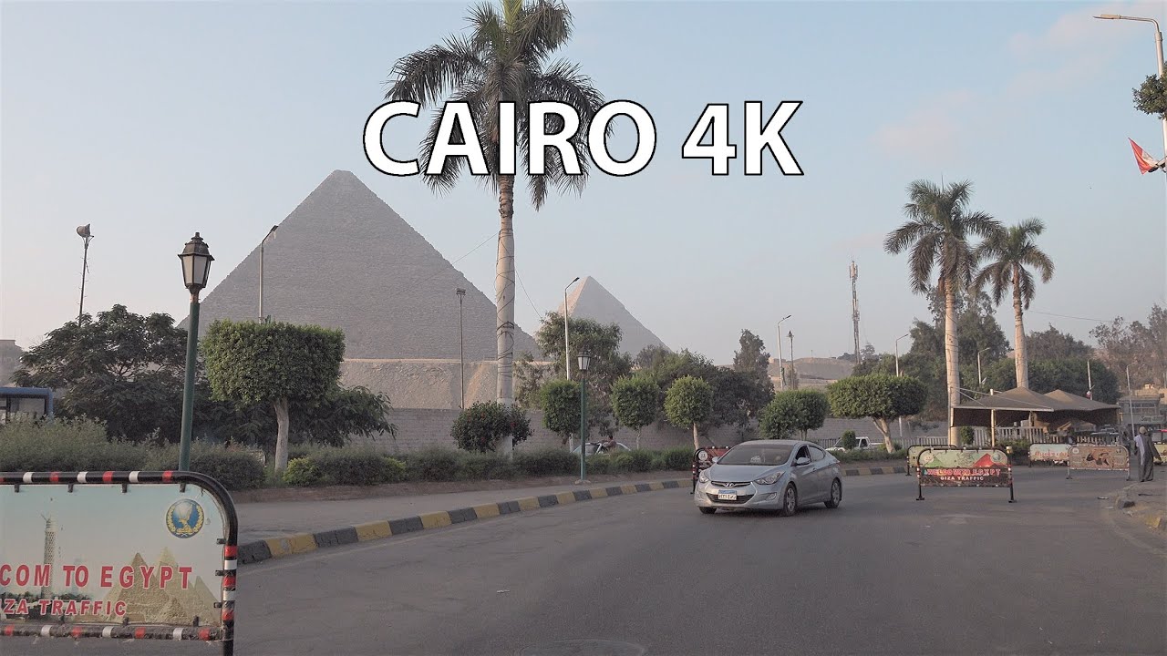 Cairo 4K - Pyramid Expressway Sunrise - Scenic Drive - YouTube
