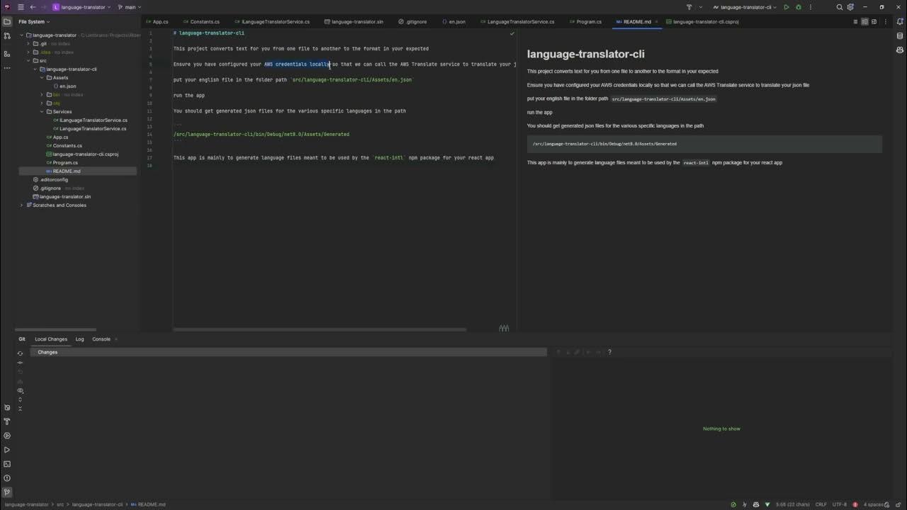 language translator demo dotnet 8 hackathon project - YouTube