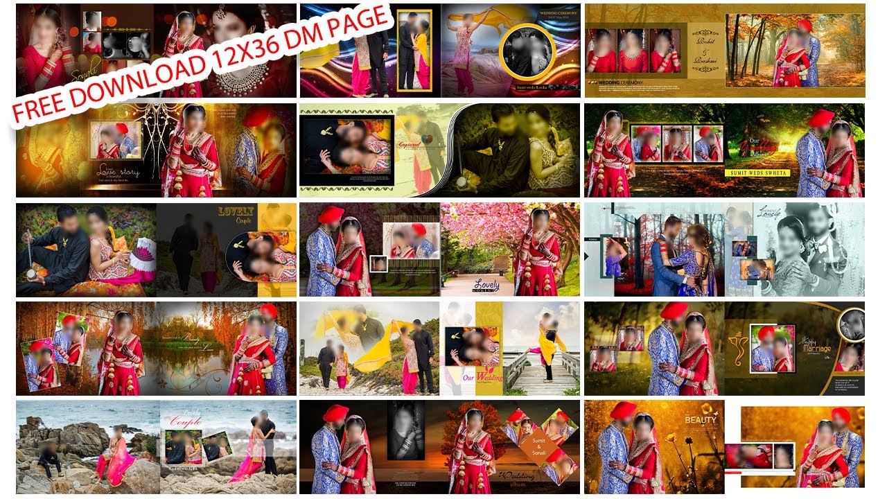 New Dm Collection Pack 12x36 Free Download #free_psd - YouTube