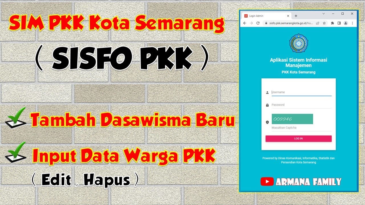 SIM PKK Kota Semarang (SISFO PKK): Cara input , edit & hapus Data Warga ...