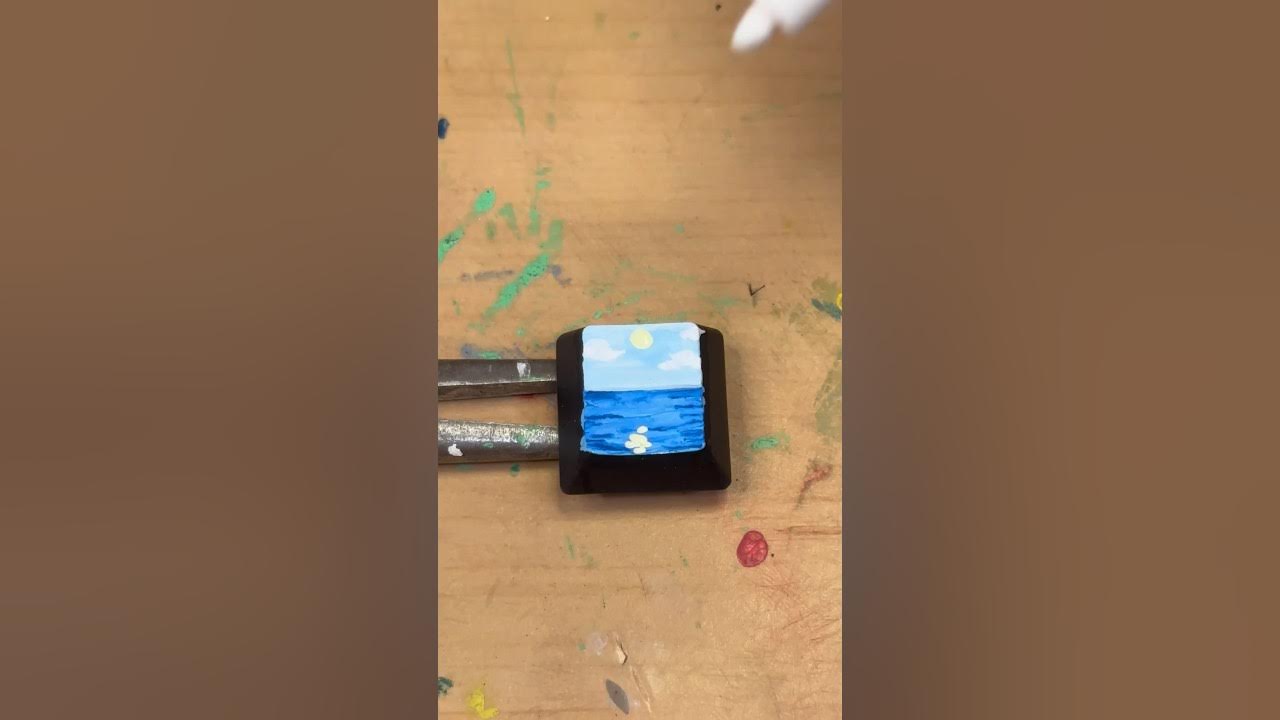 Finishing The Keyboard 🖌️ Artwork Satisfying Customkeyboard Youtube