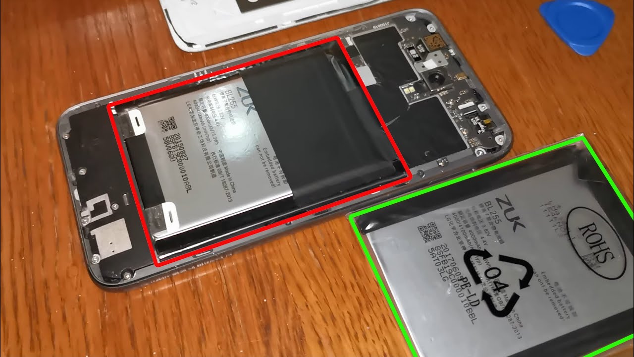 How to replace a Lenovo ZUK Z1 battery - YouTube